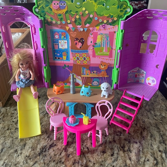 Barbie | Toys | Barbie Chelsea Doll And Tree House Playset | Poshmark